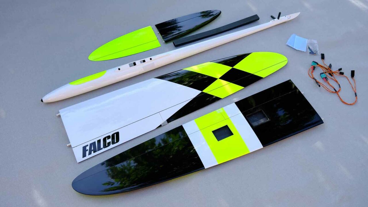 FALCO Light Voll-CFK/GFK C55/G25 1500 mm neongelb/schwarz/weiß ...